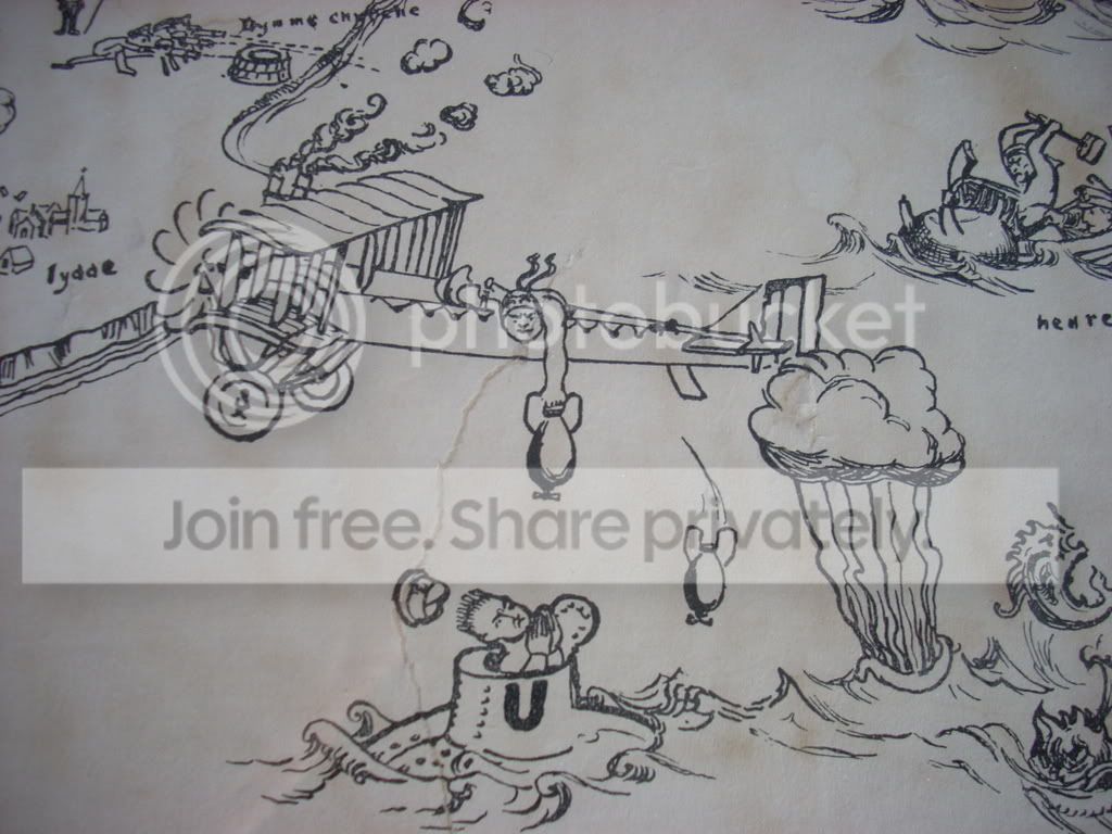 Original 1918 drawing of RFC/RAF battle - Air personnel and the war in ...