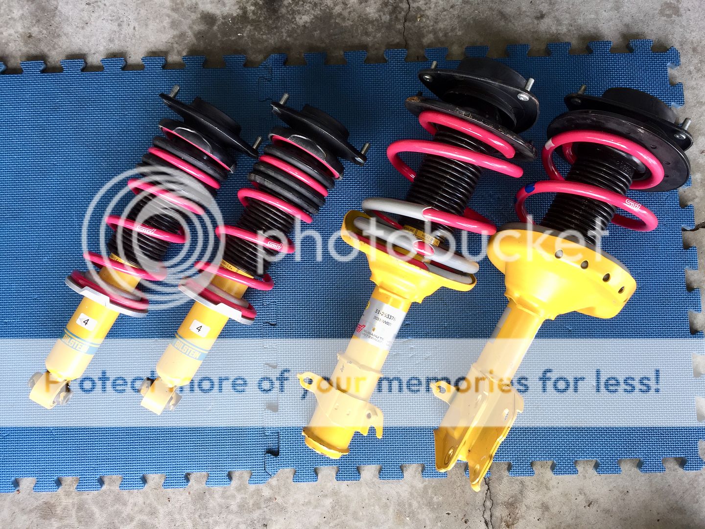 JDM STi Bilsteins/STi Pink Springs/Rear Subframe Support | IW STi Forum